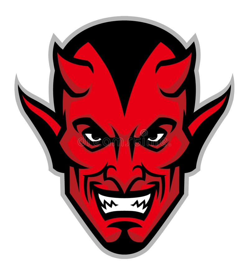 Devil head mascot stock vector. Illustration of head - 33227764