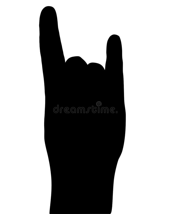 Devil Horns Hand Sign Stock Illustrations – 887 Devil Horns Hand Sign ...