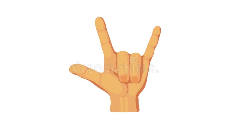 Devil horns icon animation stock video. Video of animation - 239563177