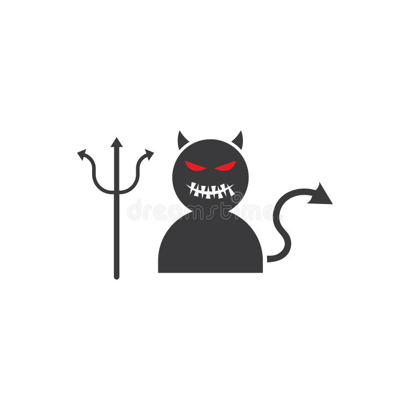 Devil icon illustration stock vector. Illustration of horror - 321605738