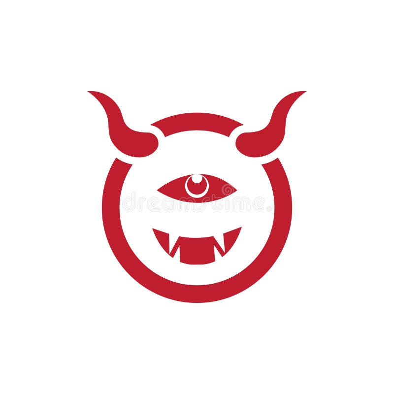 Devil icon illustration stock vector. Illustration of horn - 321605722