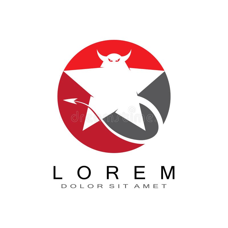 Devil logo template design stock illustration. Illustration of sport ...