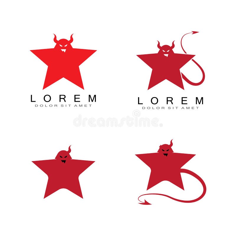 Devil logo template design stock illustration. Illustration of power ...