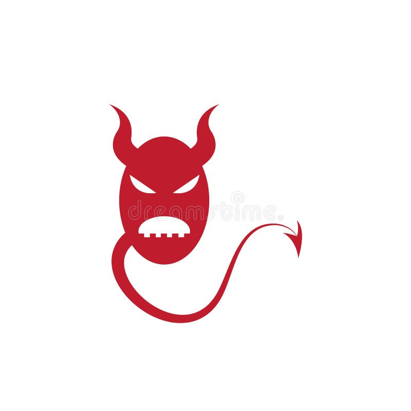 Devil logo template design stock illustration. Illustration of logotype ...