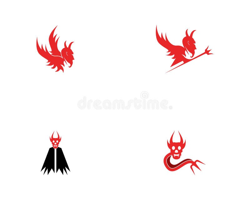 Devil Icon and Symbol Vector Template Illustration Stock Vector ...