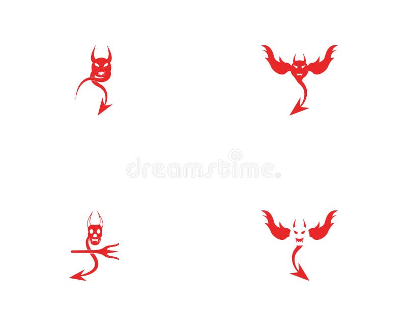 Devil Icon and Symbol Vector Template Illustration Stock Vector ...