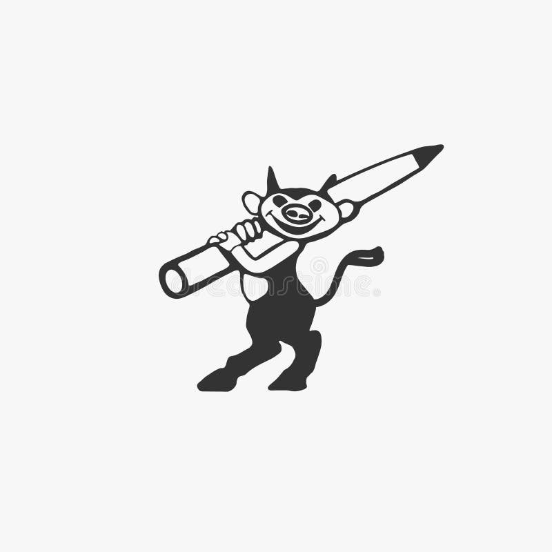 Devil Icon on White Background. Stock Vector - Illustration of hell ...