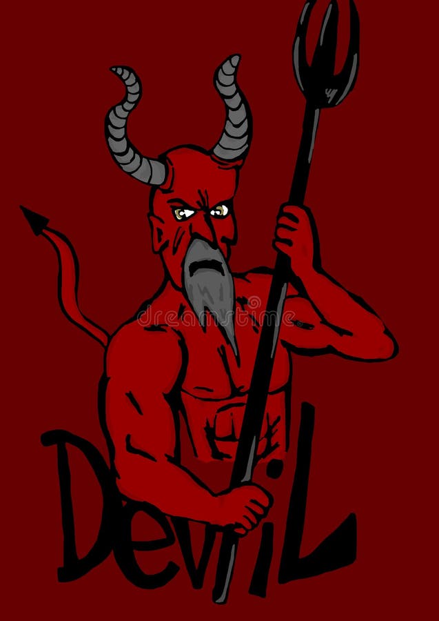 Devil stock illustration. Illustration of terrific, devil - 45594243
