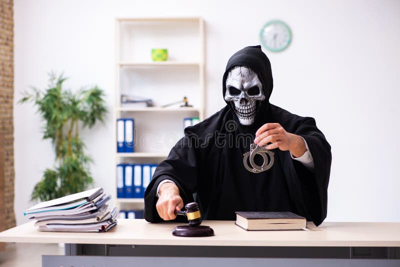 Demon Judge Working in the Courthouse Stock Photo - Image of judge ...