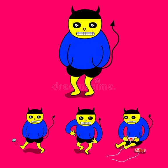 Devil Kid stock vector. Illustration of game, punk, rebel - 28818609