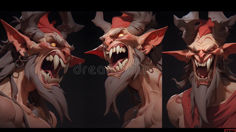 Devil King stock illustration. Illustration of mythology - 300013113