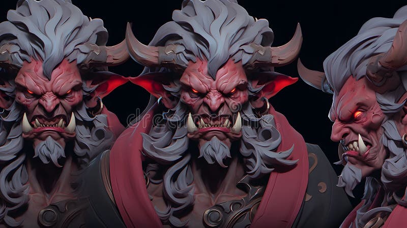 Devil King stock illustration. Illustration of face - 300021139