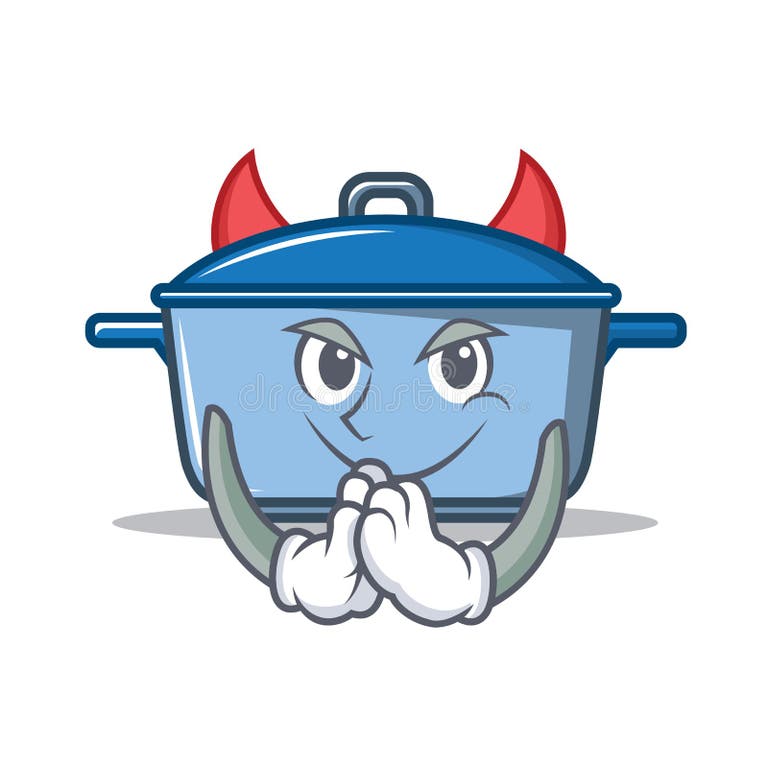 Devil Kitchen Character Cartoon Style Stock Vector - Illustration of ...