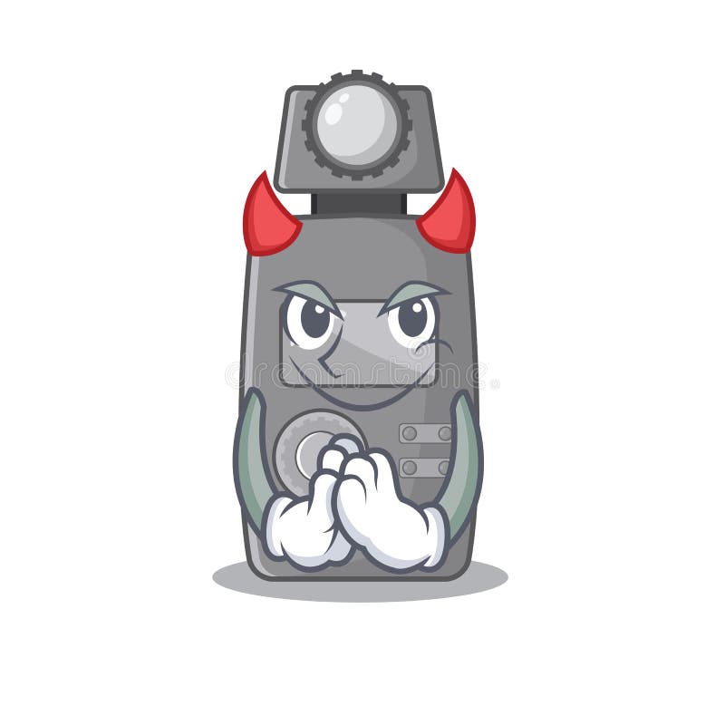 Devil Light Meter on the Cartoon Table Stock Vector - Illustration of ...