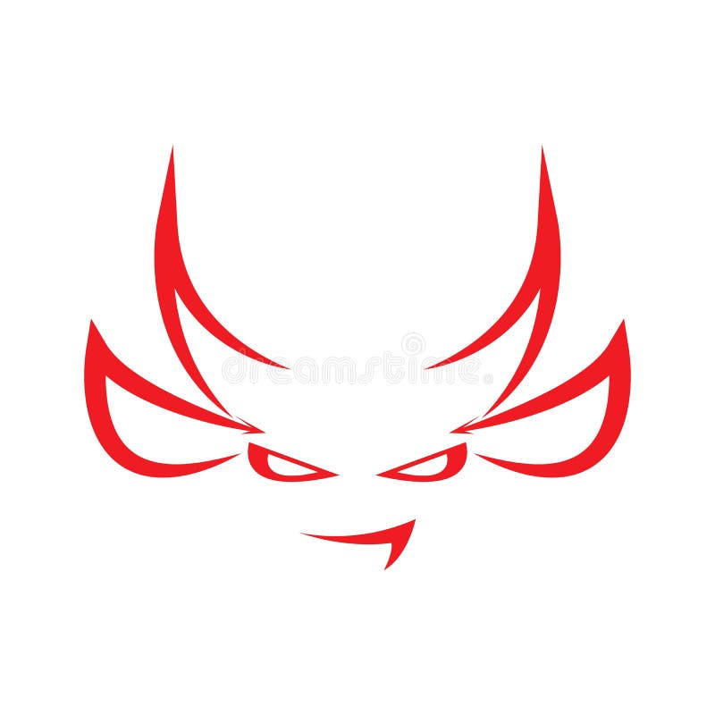 The devil logo and symbol stock illustration. Illustration of religion ...