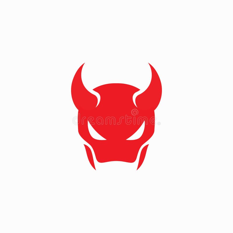 Red Devil Logo Vector Icon Template Stock Vector - Illustration of ...