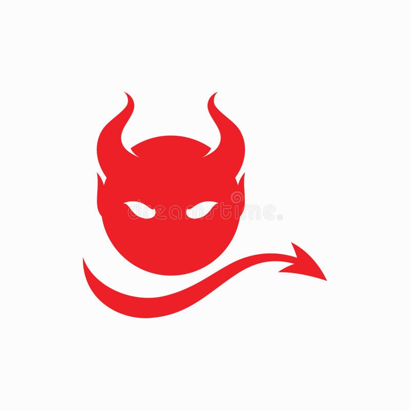 Devil Logo Symbol Vector Template Stock Vector - Illustration of scary ...