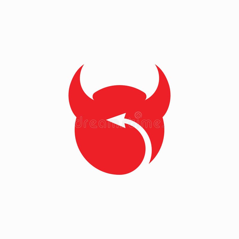 Devil Logo Symbol Vector Template Stock Vector - Illustration of ...
