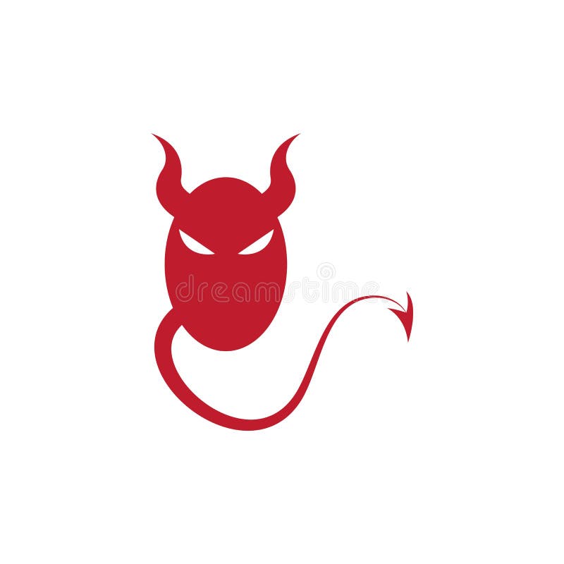 Devil logo template design stock illustration. Illustration of evil ...