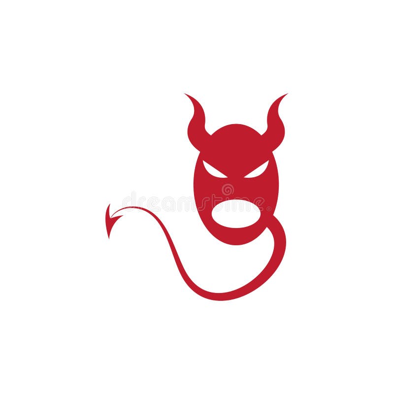Devil logo template design stock illustration. Illustration of mascot ...