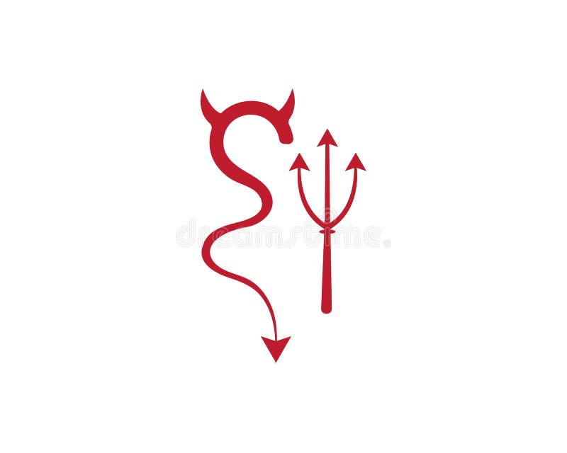 Devil logo template stock vector. Illustration of graphic - 136924229