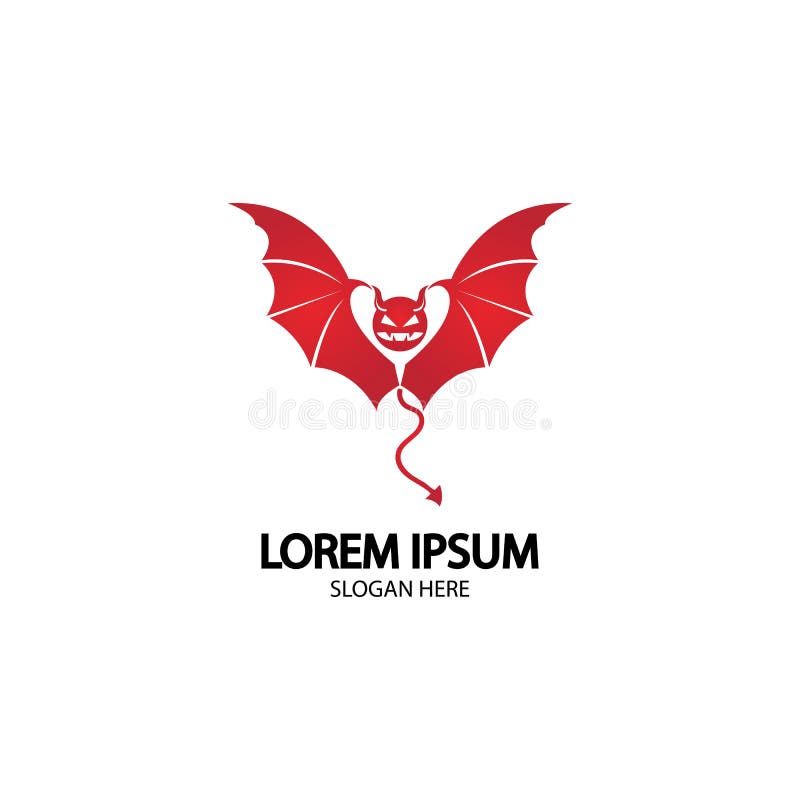 Devil Logo Vector Icon Template Stock Illustration - Illustration of ...