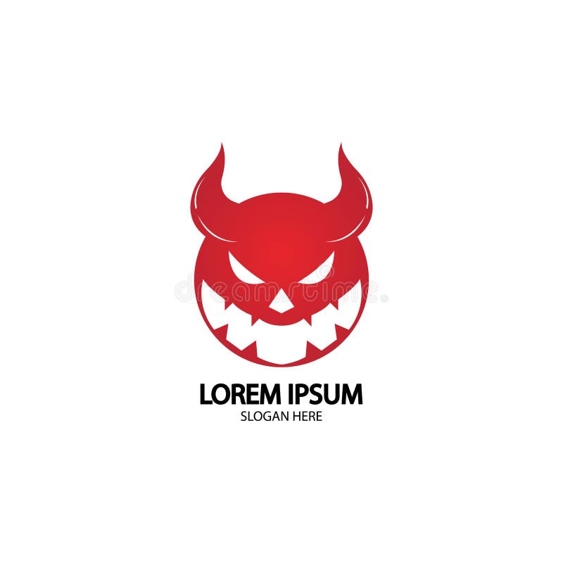 Devil Logo Vector Icon Template Stock Vector - Illustration of icon ...