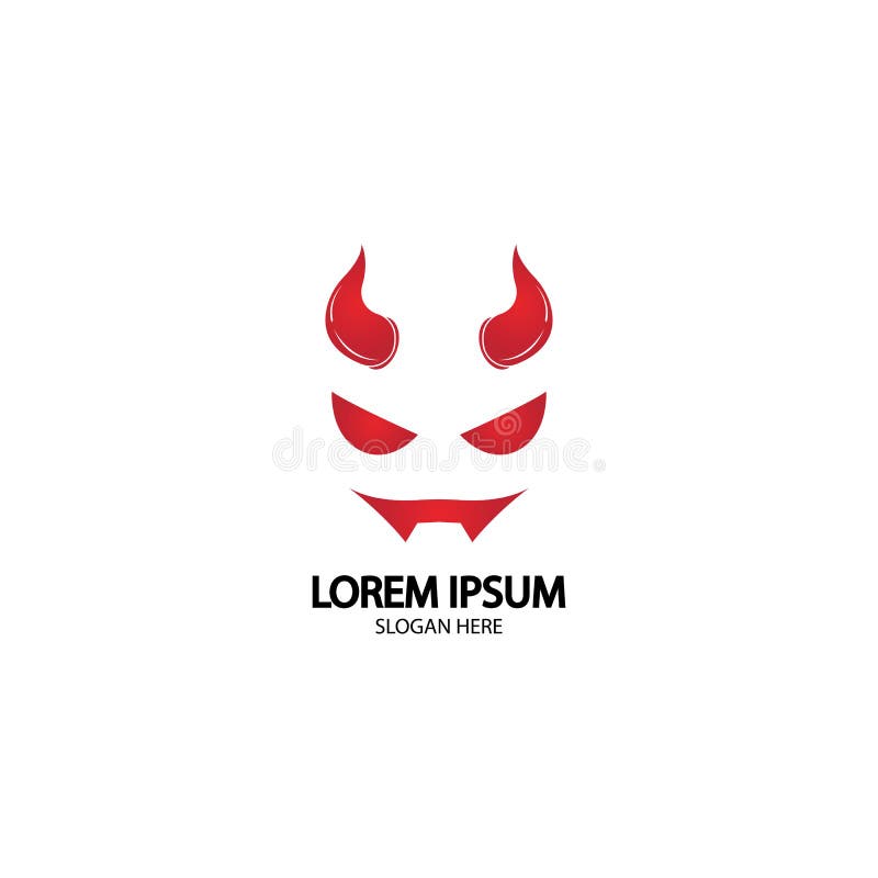 Devil Logo Vector Icon Template Stock Vector - Illustration of icon ...