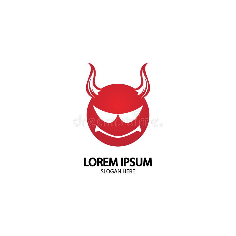 Devil Logo Vector Icon Template Stock Vector - Illustration of mascot ...