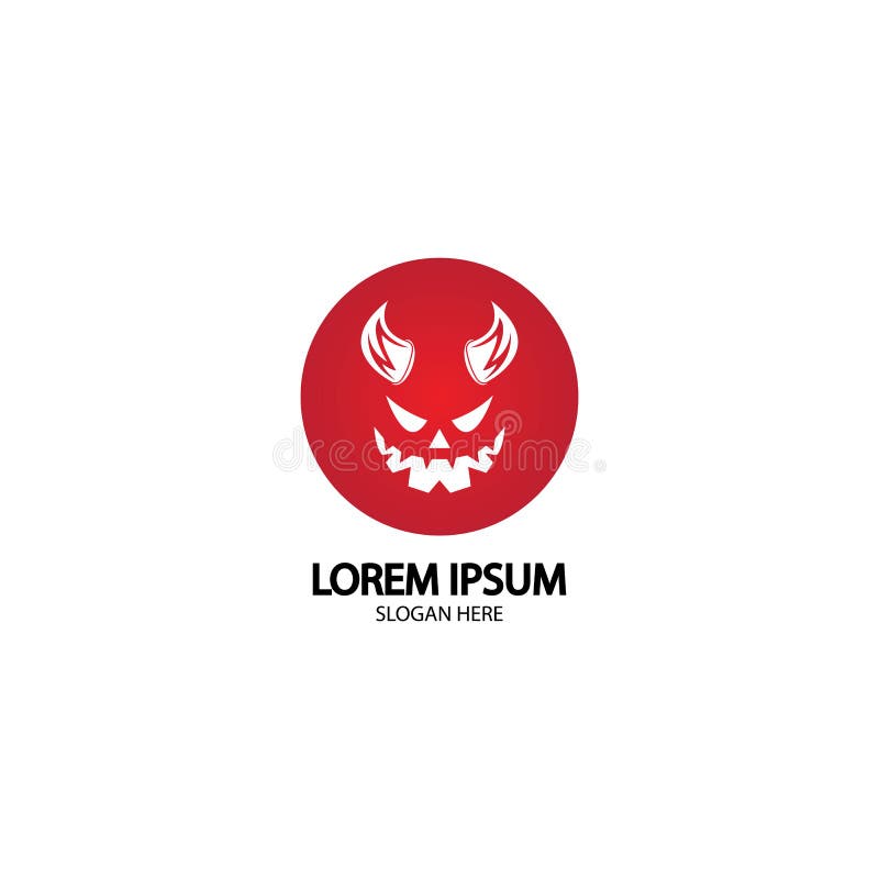 Devil Logo Vector Template Illustration Stock Vector - Illustration of ...