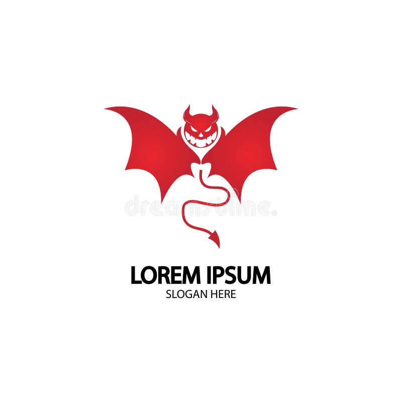 Devil Logo Vector Icon Template Stock Vector - Illustration of vector ...
