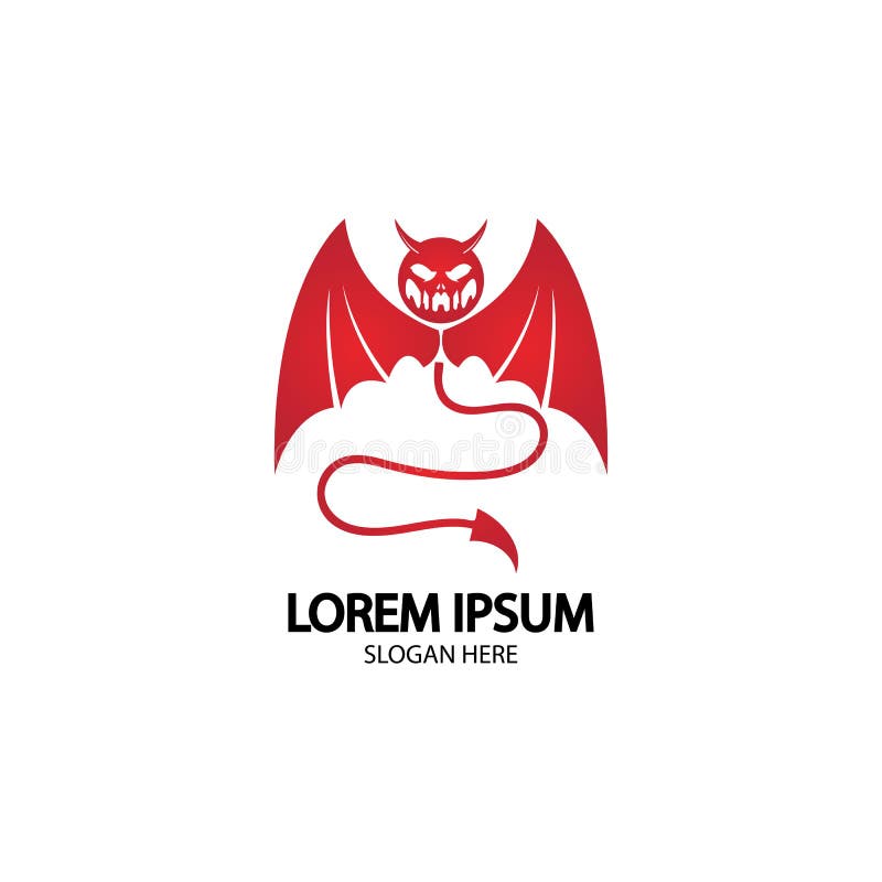 Devil Logo Vector Icon Template Stock Vector - Illustration of ...