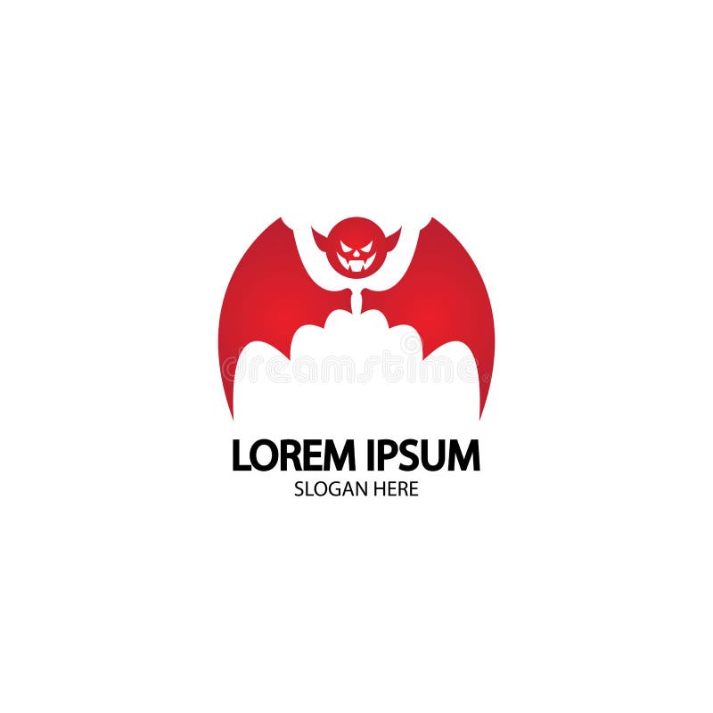 Devil Logo Vector Icon Template Stock Vector - Illustration of isolated ...