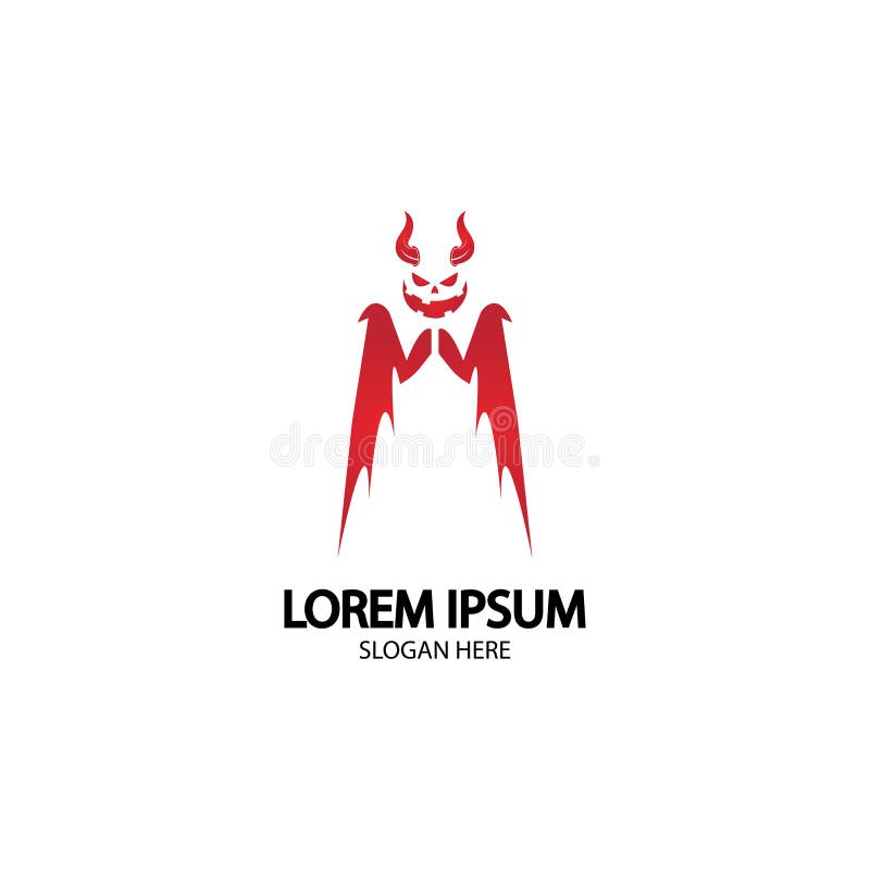 Devil Logo Vector Icon Template Stock Vector - Illustration of design ...