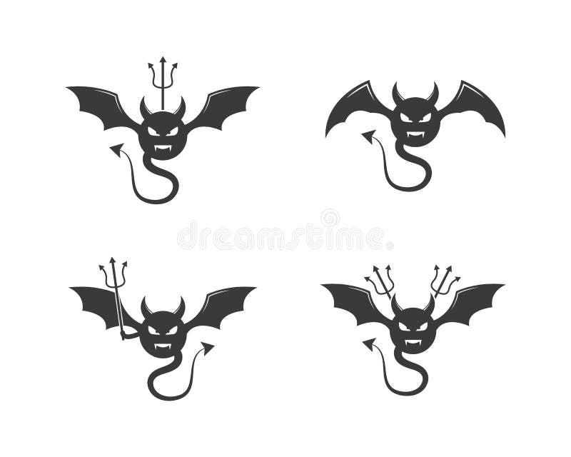 Devil logo vector stock vector. Illustration of logotype - 140615315
