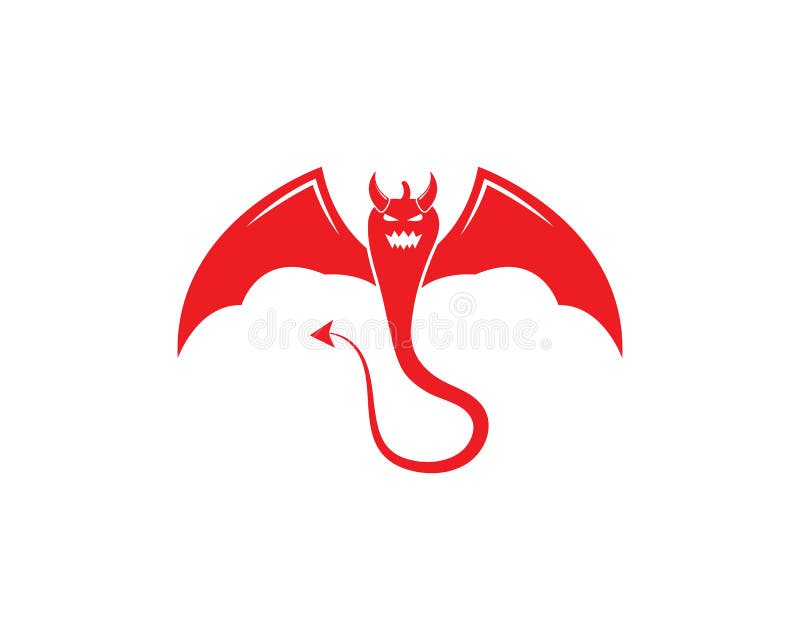 Devil Logo Vector Template Illustration Stock Vector - Illustration of ...
