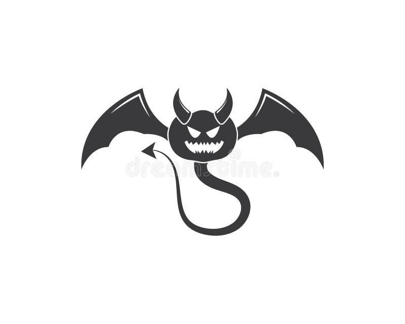 Devil Logo Vector Template Illustration Stock Vector - Illustration of ...