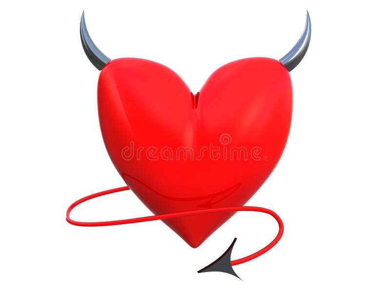 Devil love stock illustration. Illustration of devil, satan - 7684018