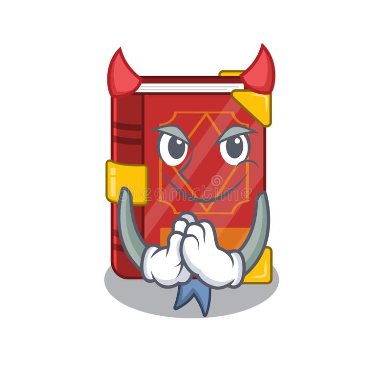 Devil Magic Spell Book Isolated in Character Stock Vector ...