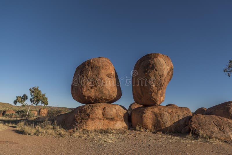 Devil s Marbles stock photo. Image of stuart, balanced - 18094950