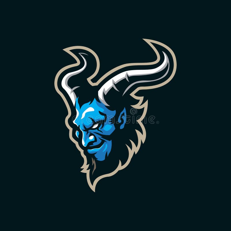 Devil Mascot Logo Design Vector with Modern Illustration Concept Style ...
