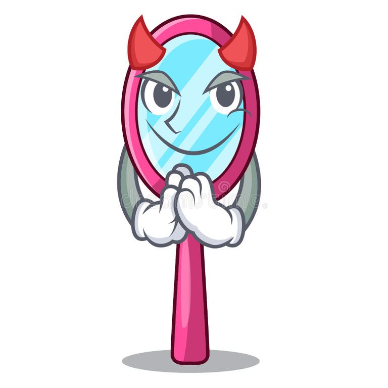 Devil Mirror on the Character Dressing Table Stock Vector ...
