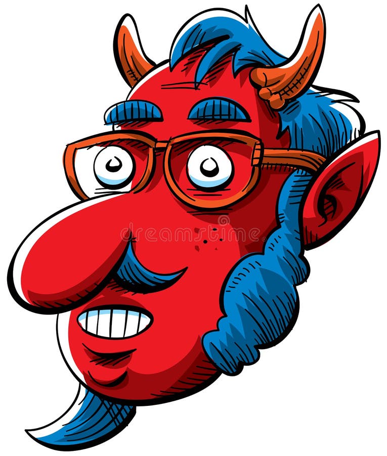 Devil Nerd stock illustration. Illustration of cartoon - 22871740