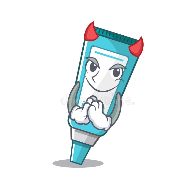 Devil Ointment Placed in Character Medicine Box Stock Vector ...