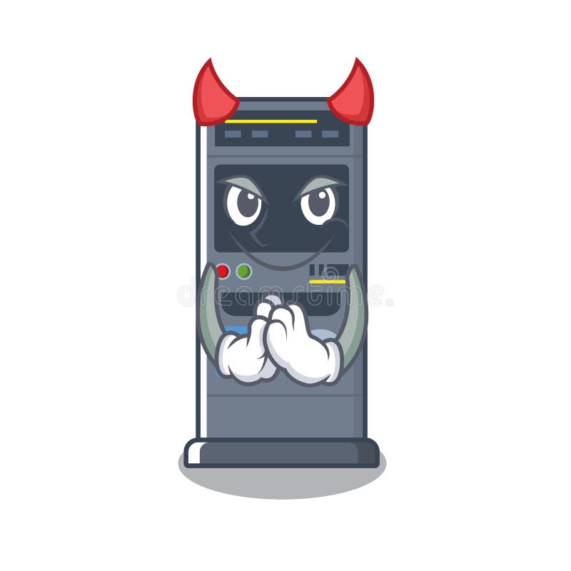 Devil Parking Vending Machine Isolated the Mascot Stock Vector ...