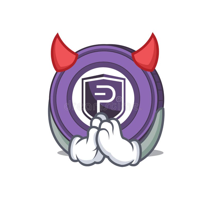 Devil Pivx Coin Mascot Cartoon Stock Vector - Illustration of cartoon ...