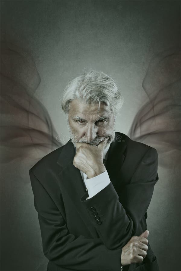 Devil portrait stock photo. Image of charming, smoke - 47357296
