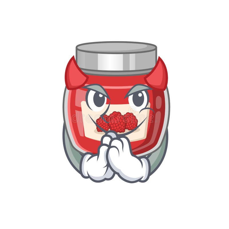 Devil Raspberry Jam Cartoon in Character Design Stock Vector ...