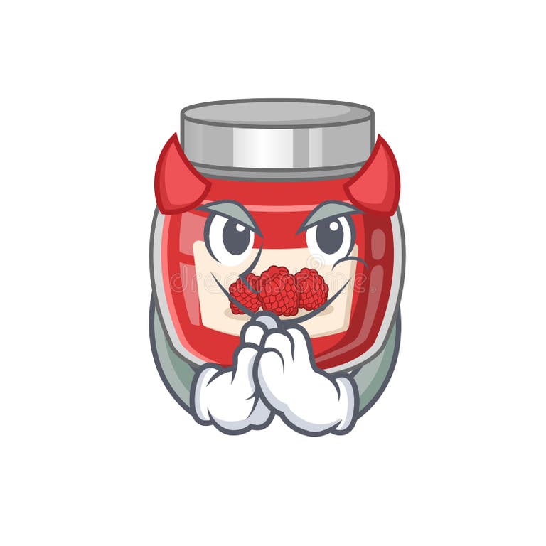 Devil Raspberry Jam Cartoon in Character Design Stock Vector ...