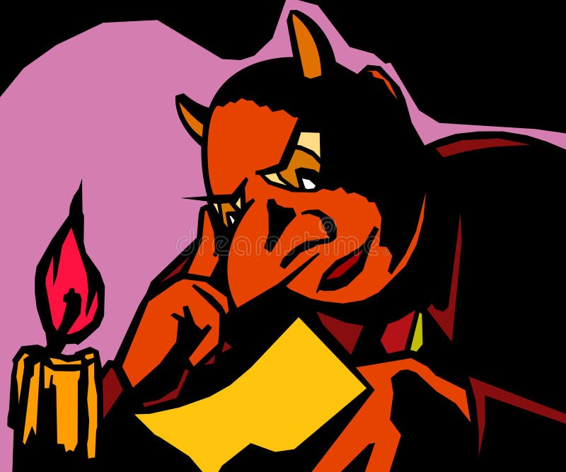 Devil Reading Stock Illustrations – 270 Devil Reading Stock ...